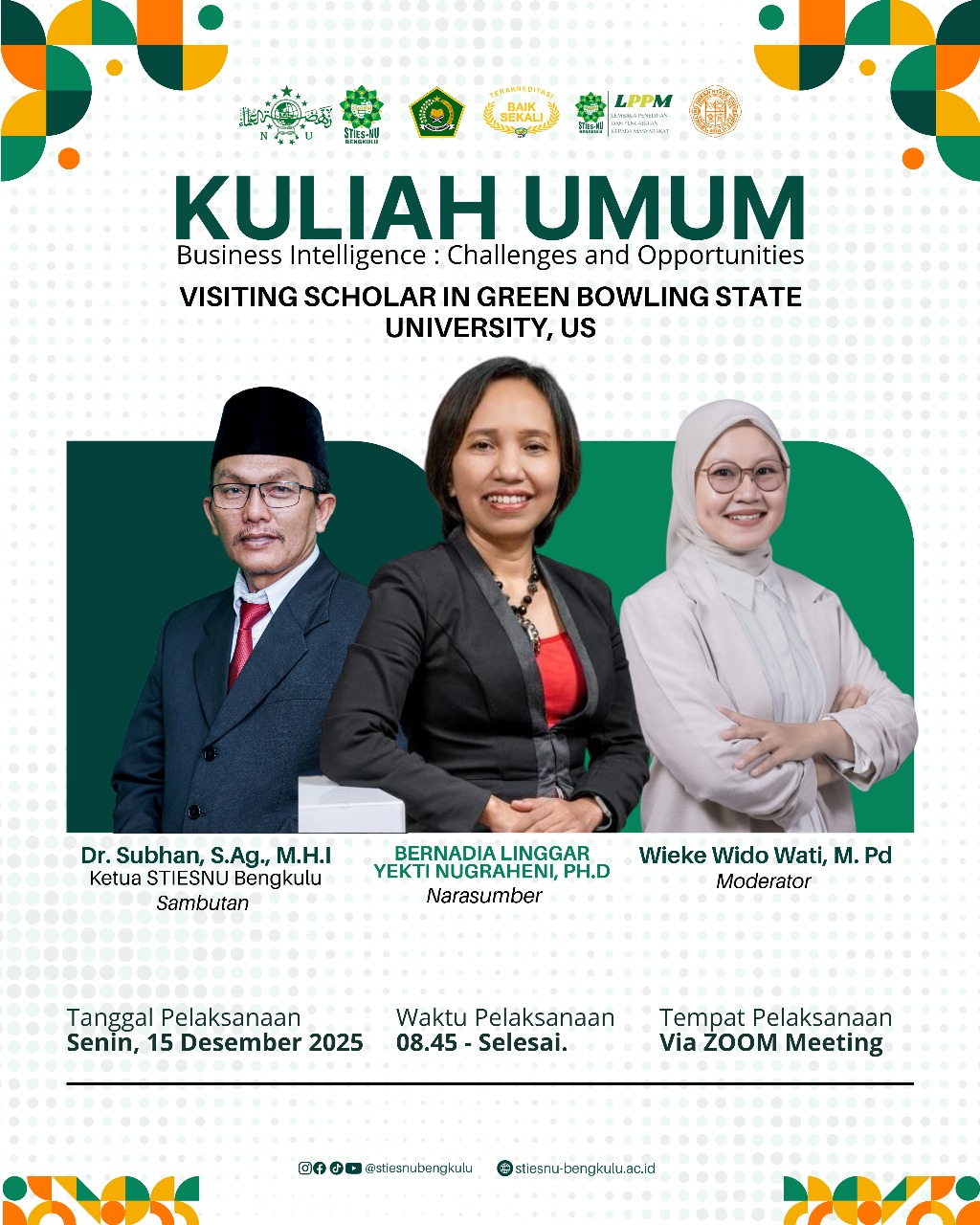 STIESNU Bengkulu Gelar Kuliah Umum Business Intelligence Bersama ...